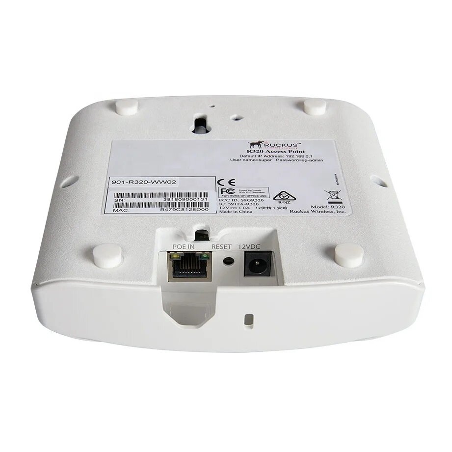 Точка доступа Ruckus Wireless ZoneFlex R320 PoE 1x10/100/1000 MIMO 2x2:2 901-R320-WW02