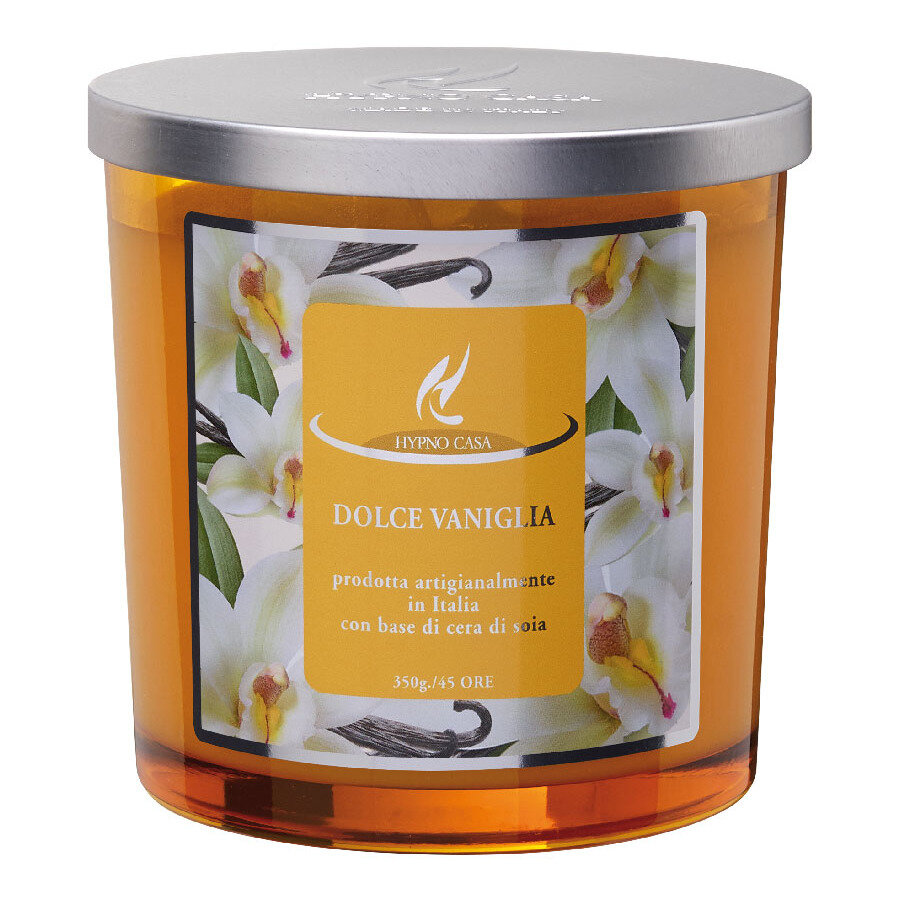 Свеча ароматическая Hypno Casa Chic Сладкая ваниль 350 г, воск соевый, премиум качество
