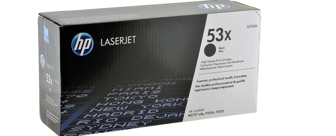 Картридж HP Q7553X, 7000 стр, черный Оригинальный