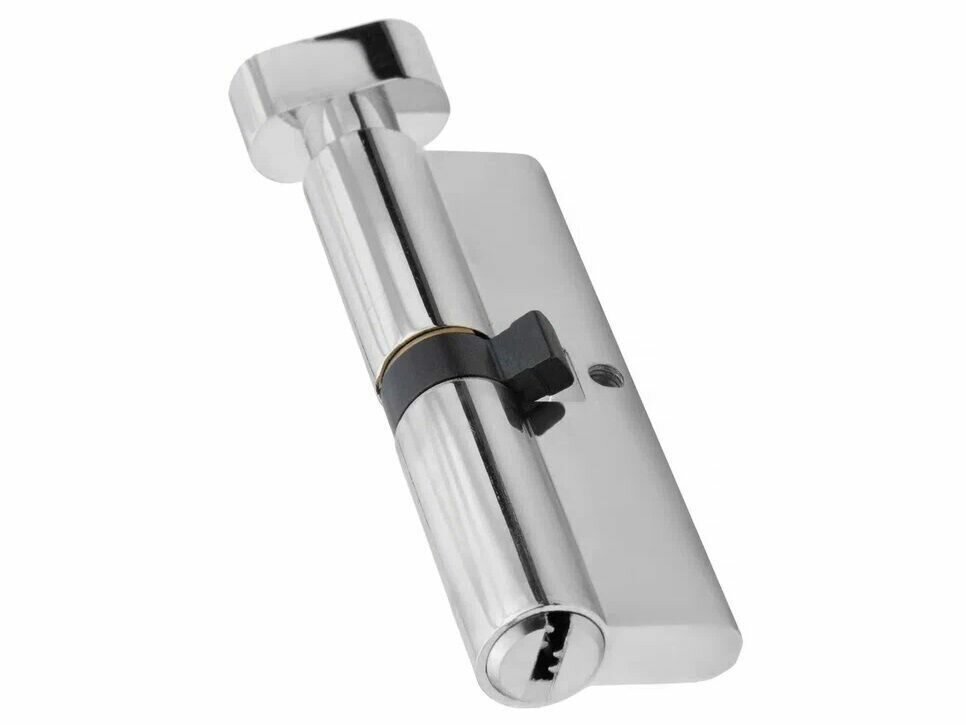 Цилиндр стальной GN 70 PC (ключ/завертка, хром) GUTFLAN