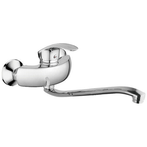 Смеситель для кухни однорычажный, настенный FASHUN A4621. Излив длинный, поворотный. Латунь.