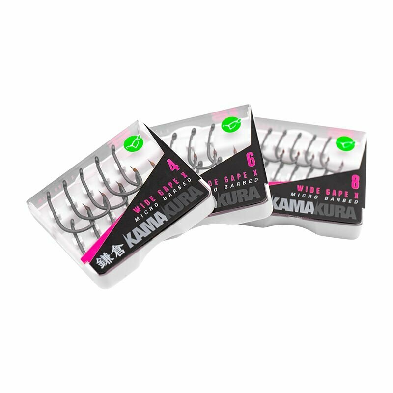 KORDA Крючок Kamakura Wide Gape X 6 микробородка 10шт.