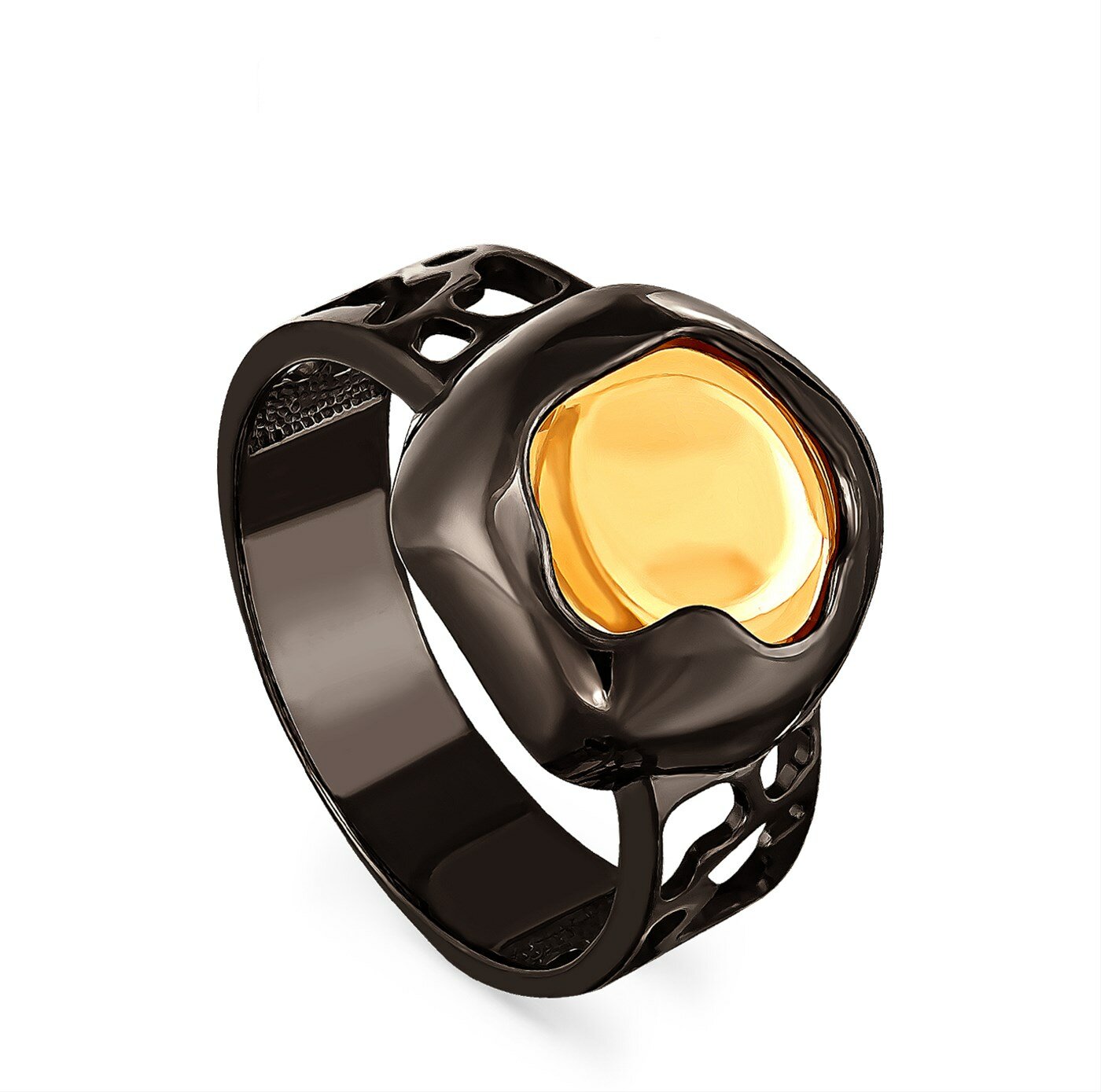 Кольцо, серебро, 925 проба, ситалл