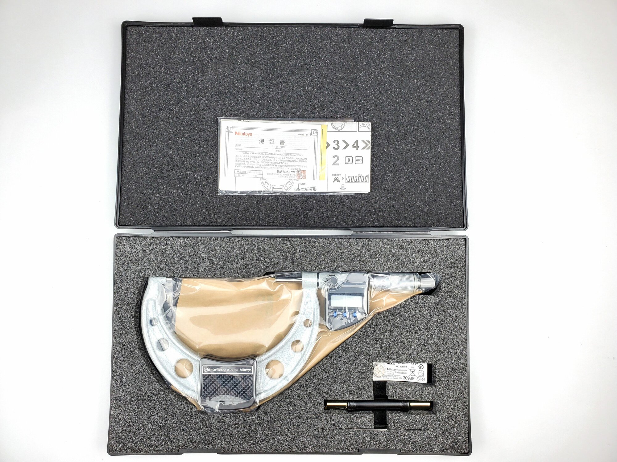 Микрометр цифровой 100-125мм IP65 Mitutoyo (Япония) 293-250-30