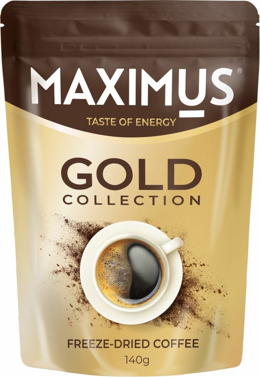 MAXIMUS Кофе растворимый Gold Collection, 140 г