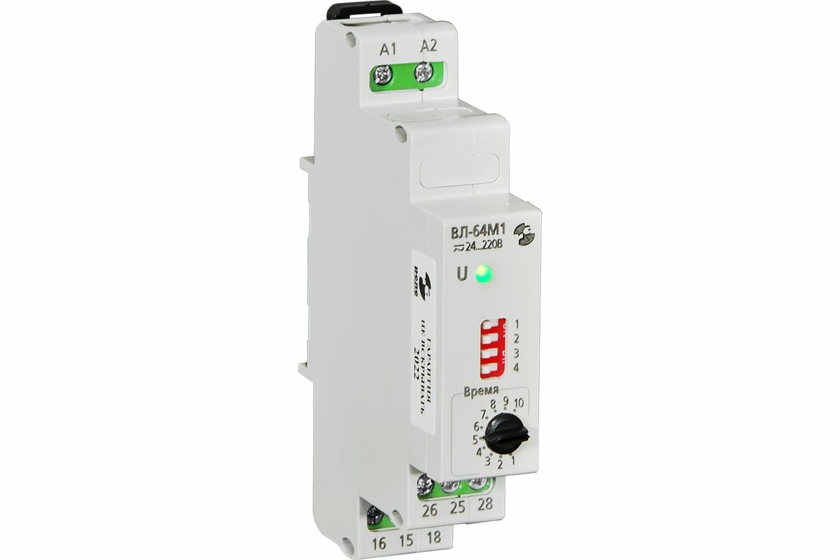 Реле времени ВЛ-64М1 0,1с-30ч, диапазон 24-220В, 50Гц, Реле и Автоматика
