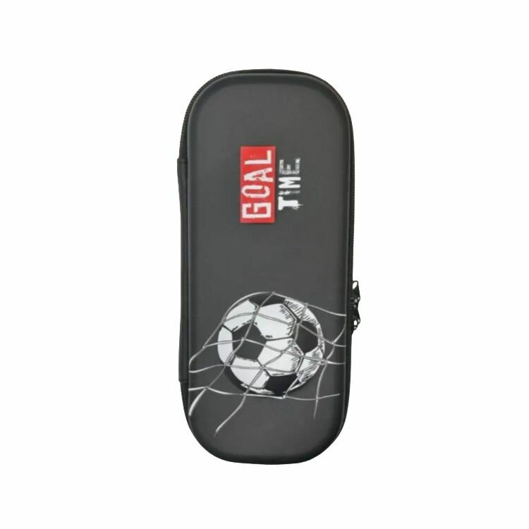 Школьный пенал Футбольный мяч с наполнением с объемным 3D рисунком