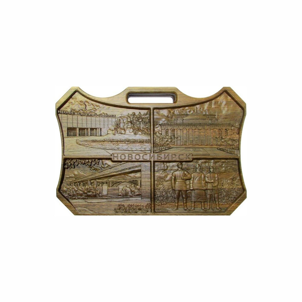 Резные дорожные нарды из массива мореного дуба Новосибирск 36х24 см 999-RTN-3NvsbM