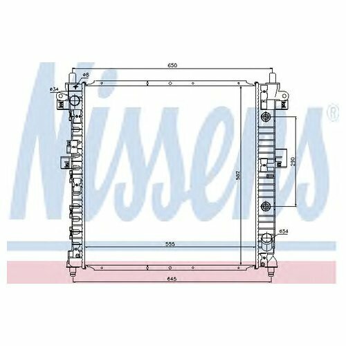 Основной радиатор (двигателя) Nissens 64316 для SsangYong Actyon, Actyon Sports I, Kyron