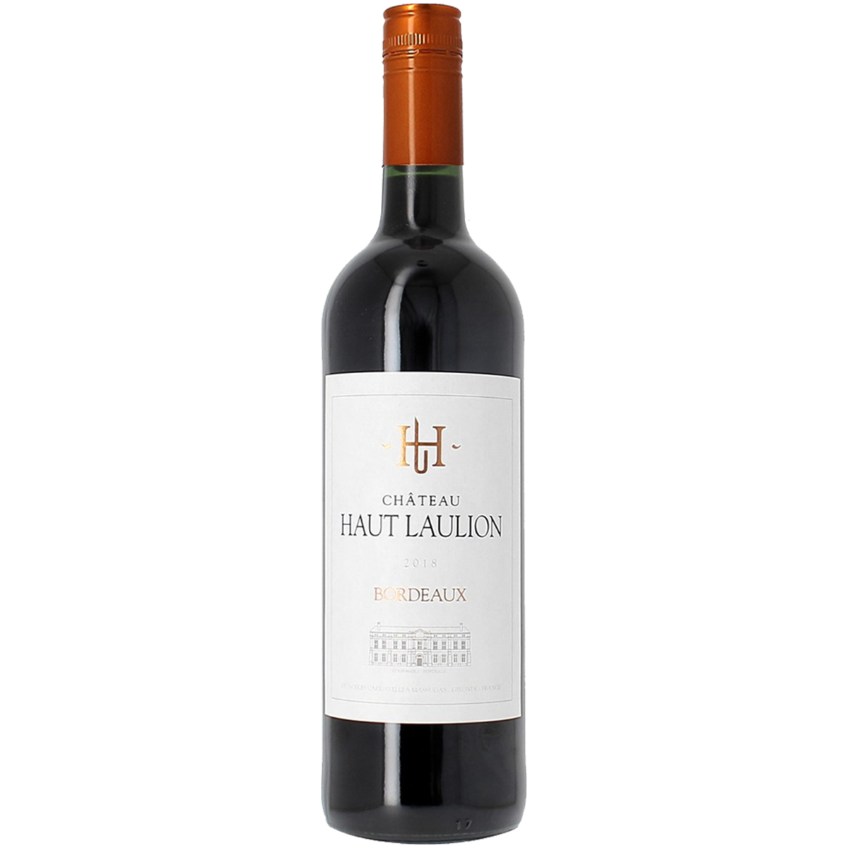 Вино Chateau Haut Laulion, Bordeaux AOC Rouge, красное, сухое, 0,75 л