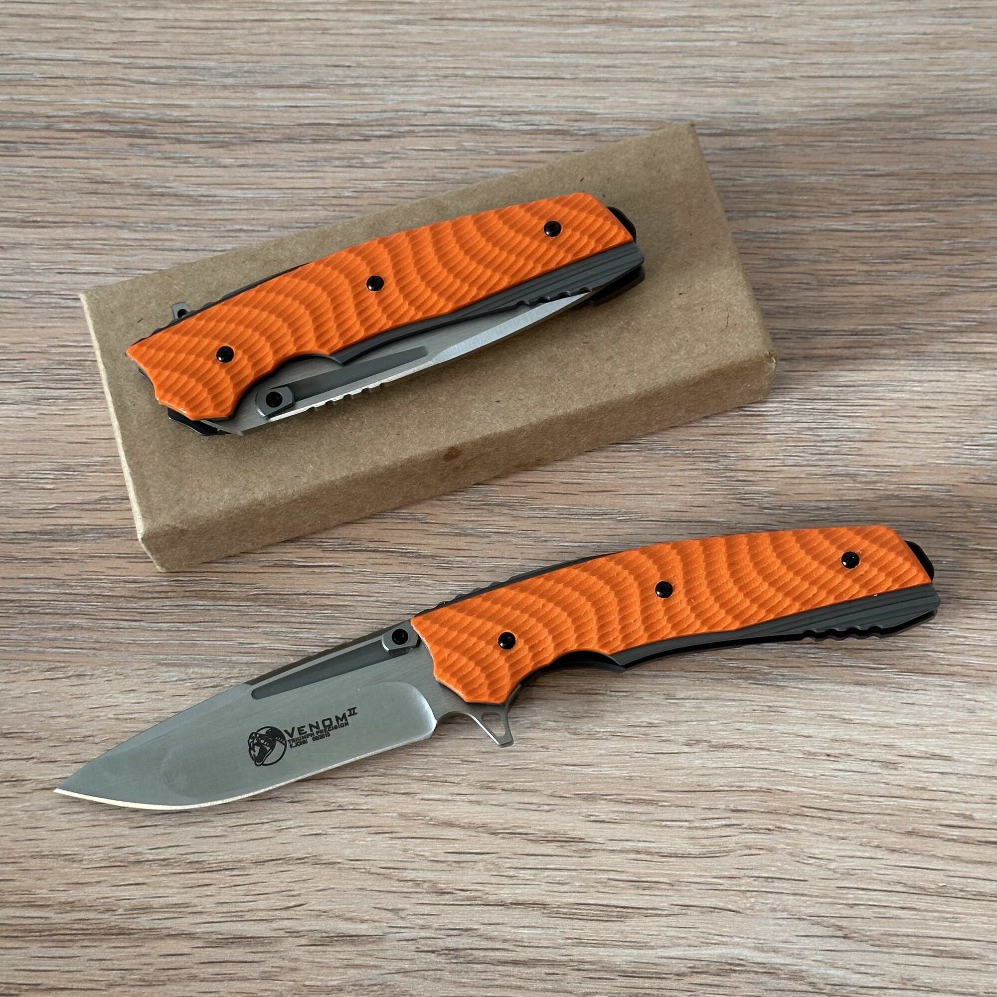 Нож складной Kevin John Venom 2 (оранжевый)