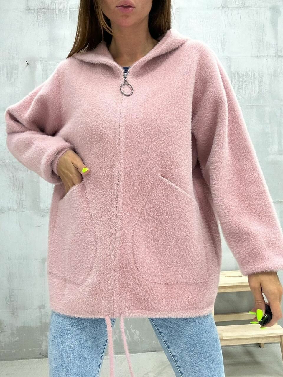 Куртка  пушистый весенняя 48-52