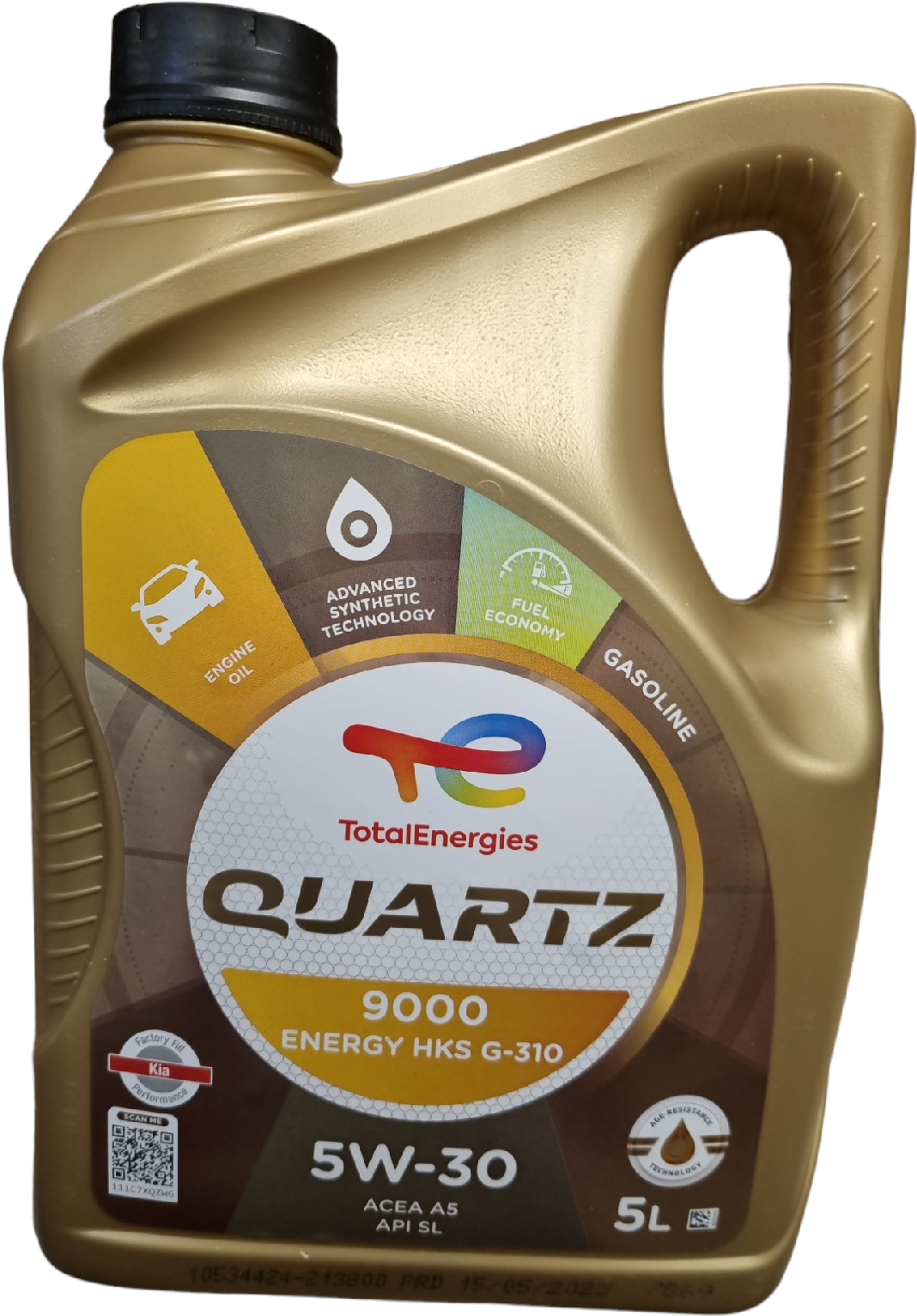 Синтетическое моторное масло TOTAL Quartz 9000 Energy HKS G-310 5W30 5 л