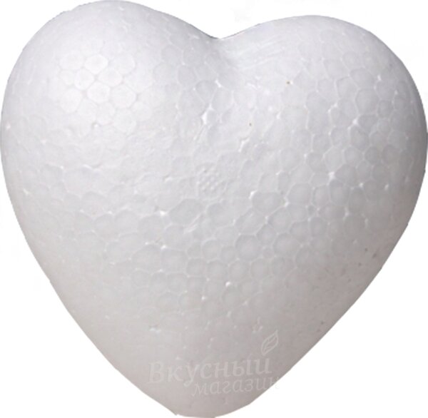 Наполнитель из пенопласта Сердце 5 см, 30 шт. (Набор из 8 шт.)
