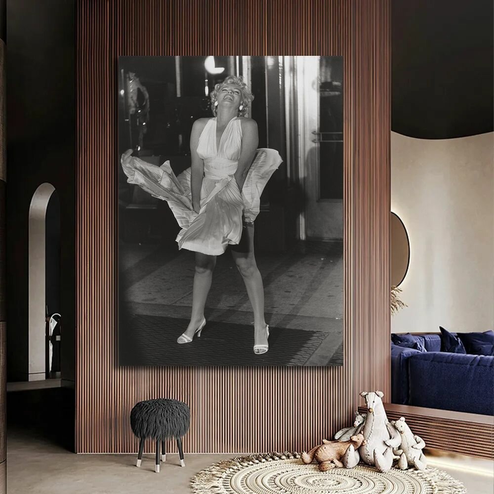 Мерлин Монро, интерьерная картина на холсте, 50х70 см.