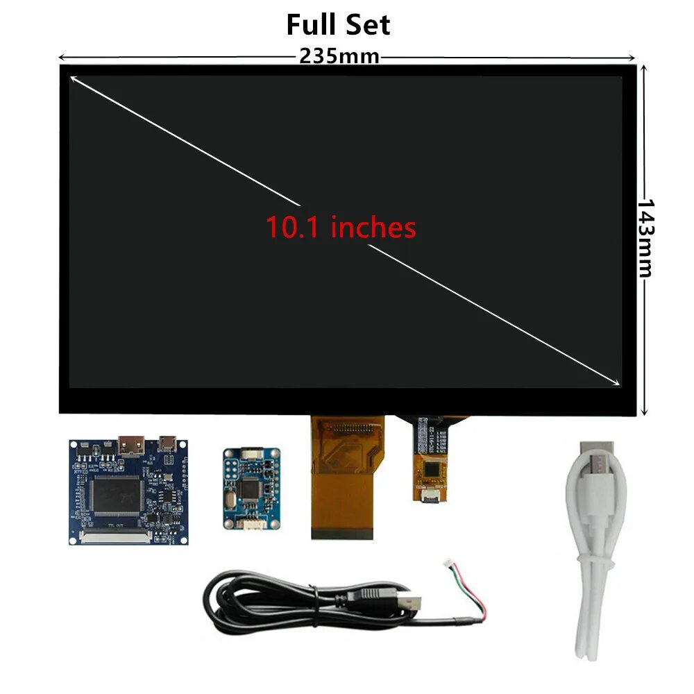 Heyman 10,1-дюймовый ЖК-монитор HDMI для Raspberry Pi With Touchscreen