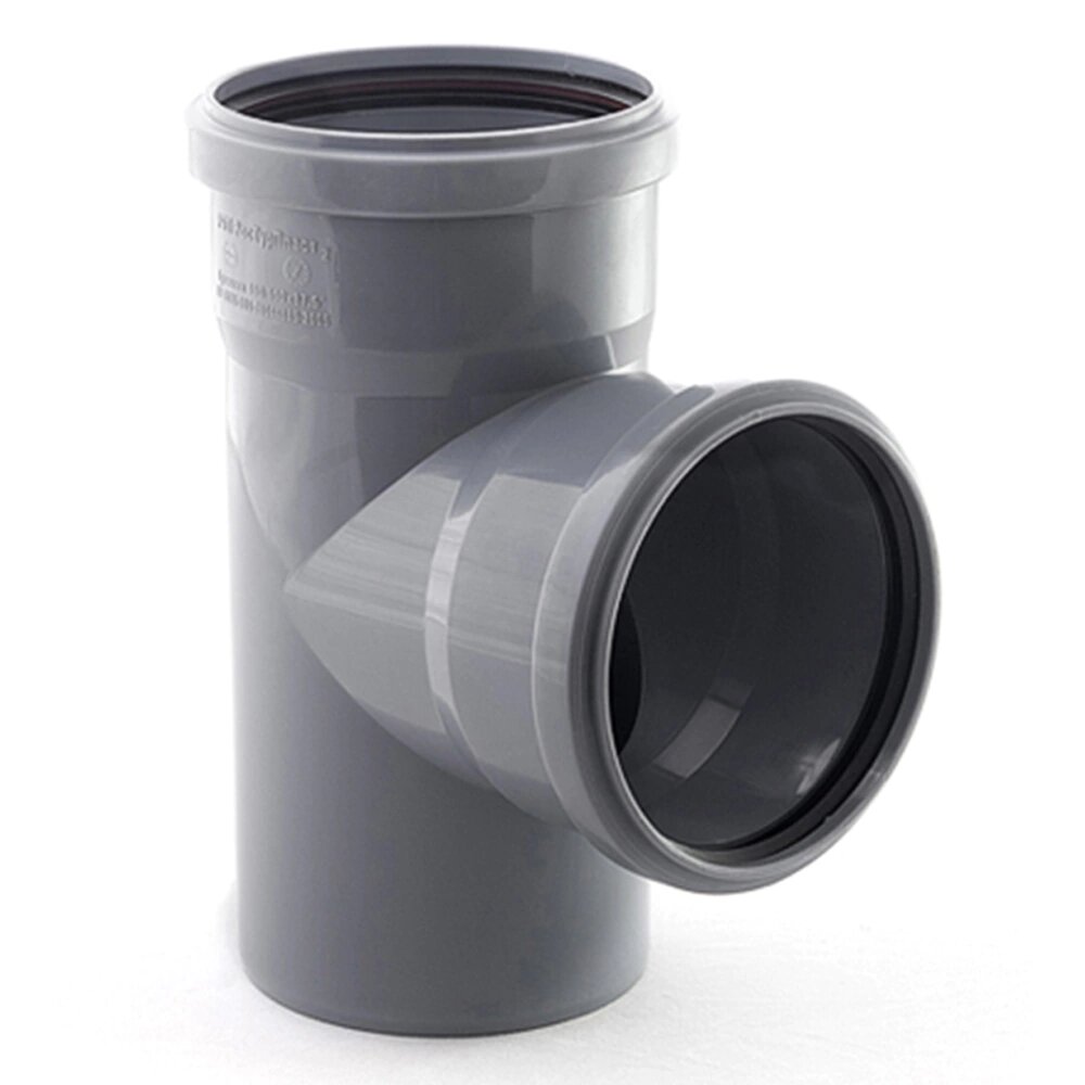 Тройник канализационный РТП d110 мм угол 90 гр.