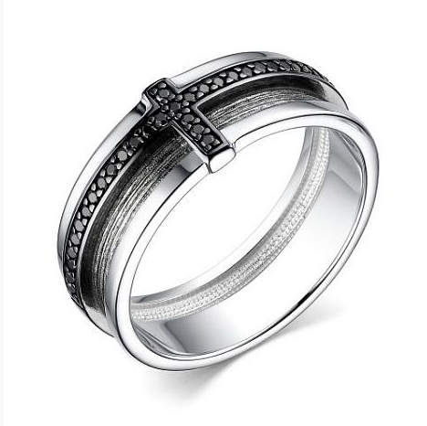 Кольцо дорожка, серебро, 925 проба, фианит