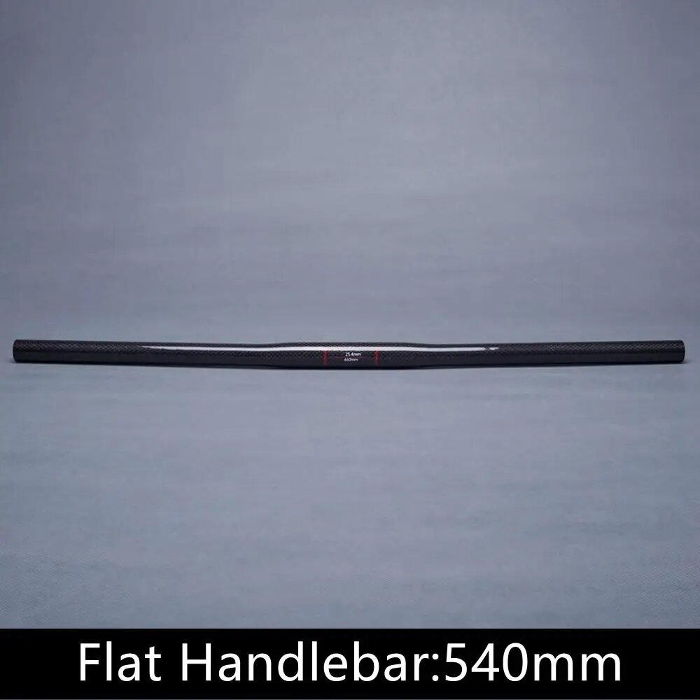 TOMTOU Горный руль из углеродного волокна 3K детский 25,4 мм Flat Handlebar 540mm