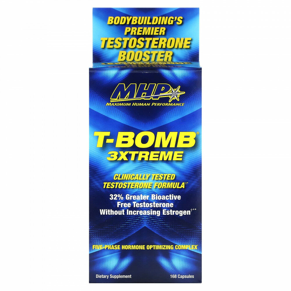 MHP, T-Bomb® 3Xtreme, 168 капсул