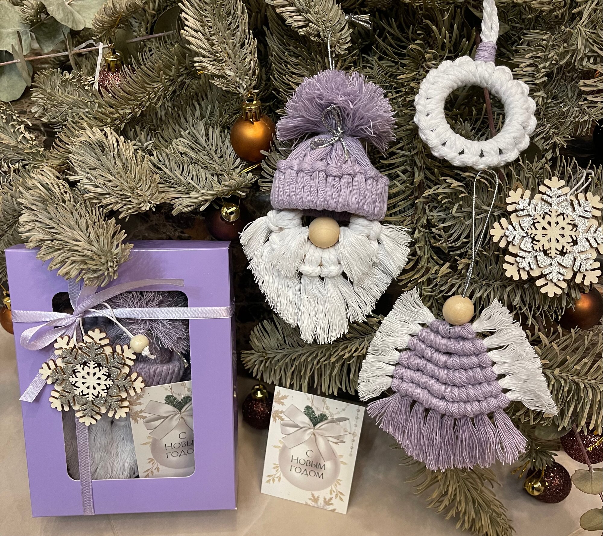 Новогодние украшения, ручная работа. Подарок на новый год. Игрушки новогодние.