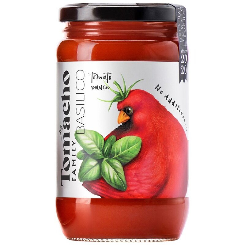 Соус TOMACHO Basilico томатный с базиликом /стекло/ 360г