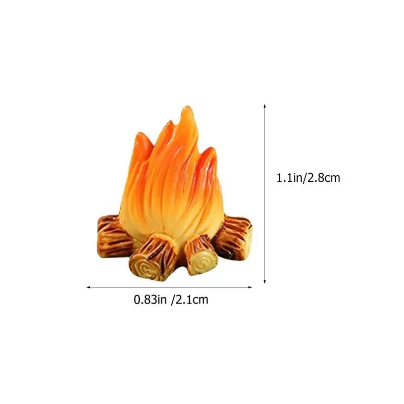 Миниатюра костра из смолы, Цвет: 1PC