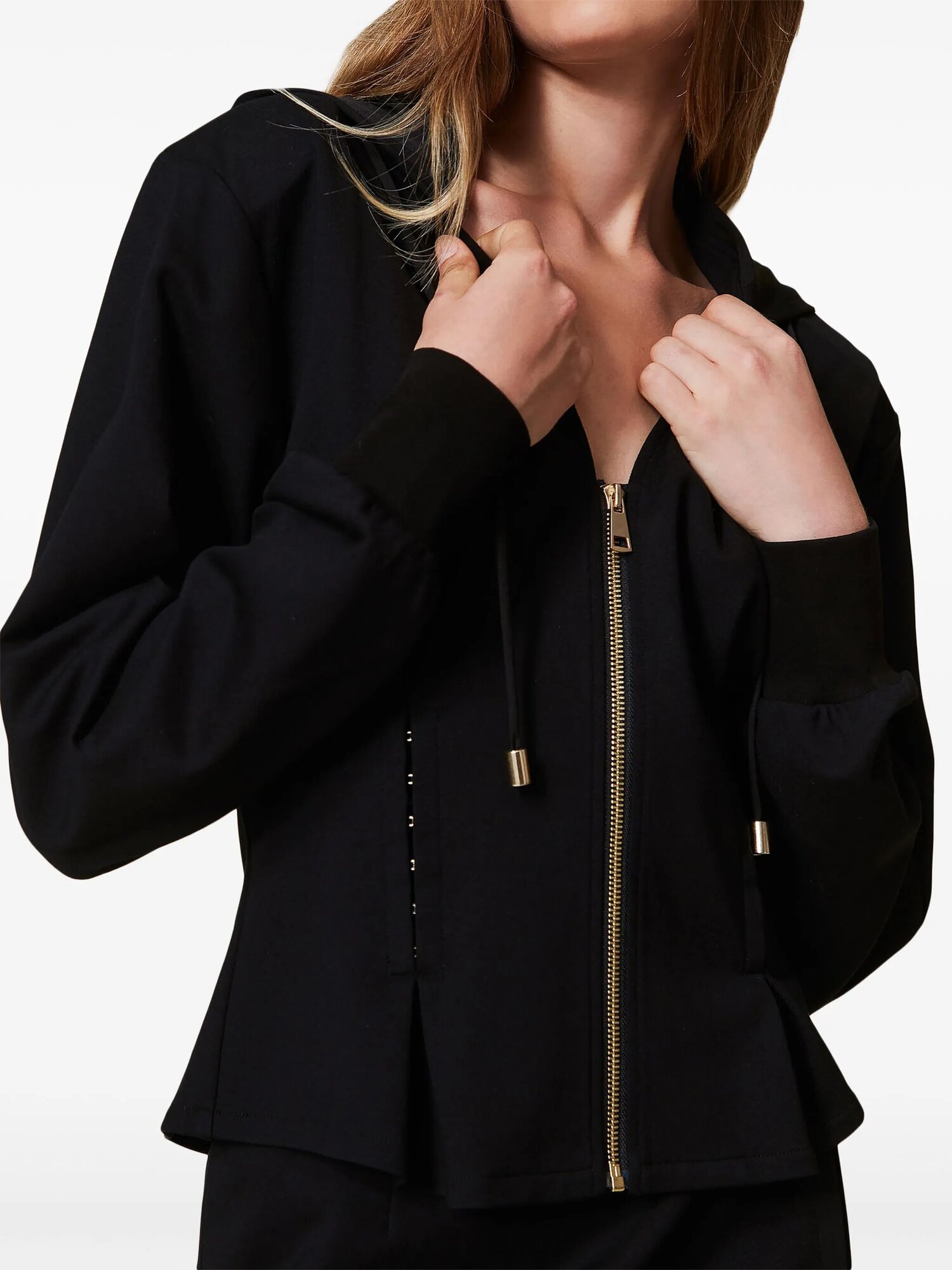 Худи Twinset Milano, размер 2XS, , black/black — фото 1