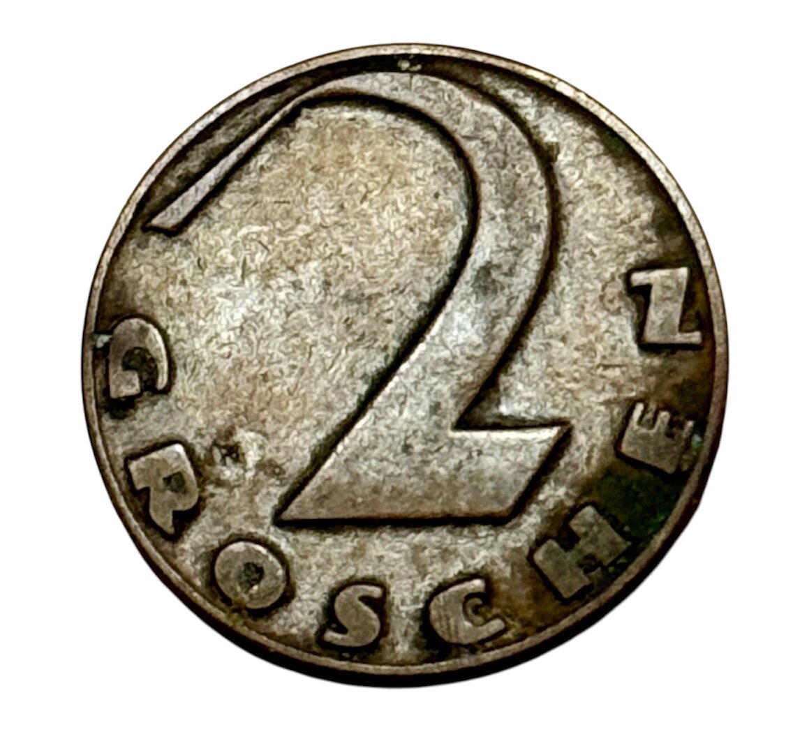 Австрия 2 гроша 1927 г.