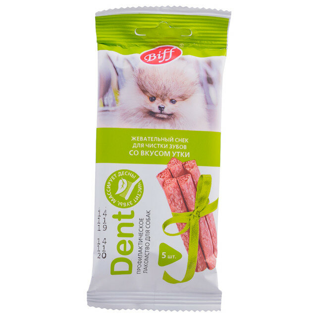 TITBIT Золотая коллекция Dent Жевательный снек для собак мини пород со вкусом Утки 5 шт