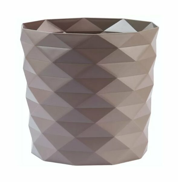 Кашпо "Диамант" (1,5л) Цв. Мокачино (Арт. КШ-1801)