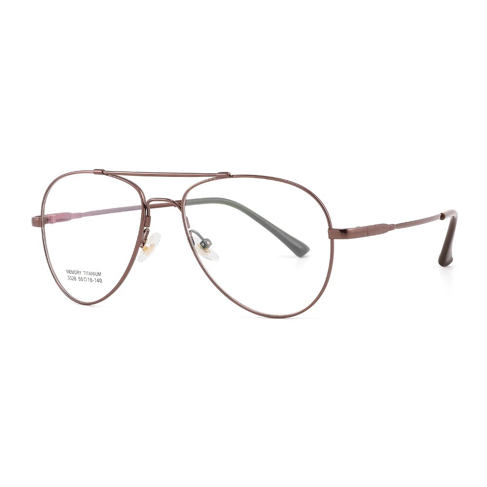 Очки для зрения мужские авиатор Brown +150