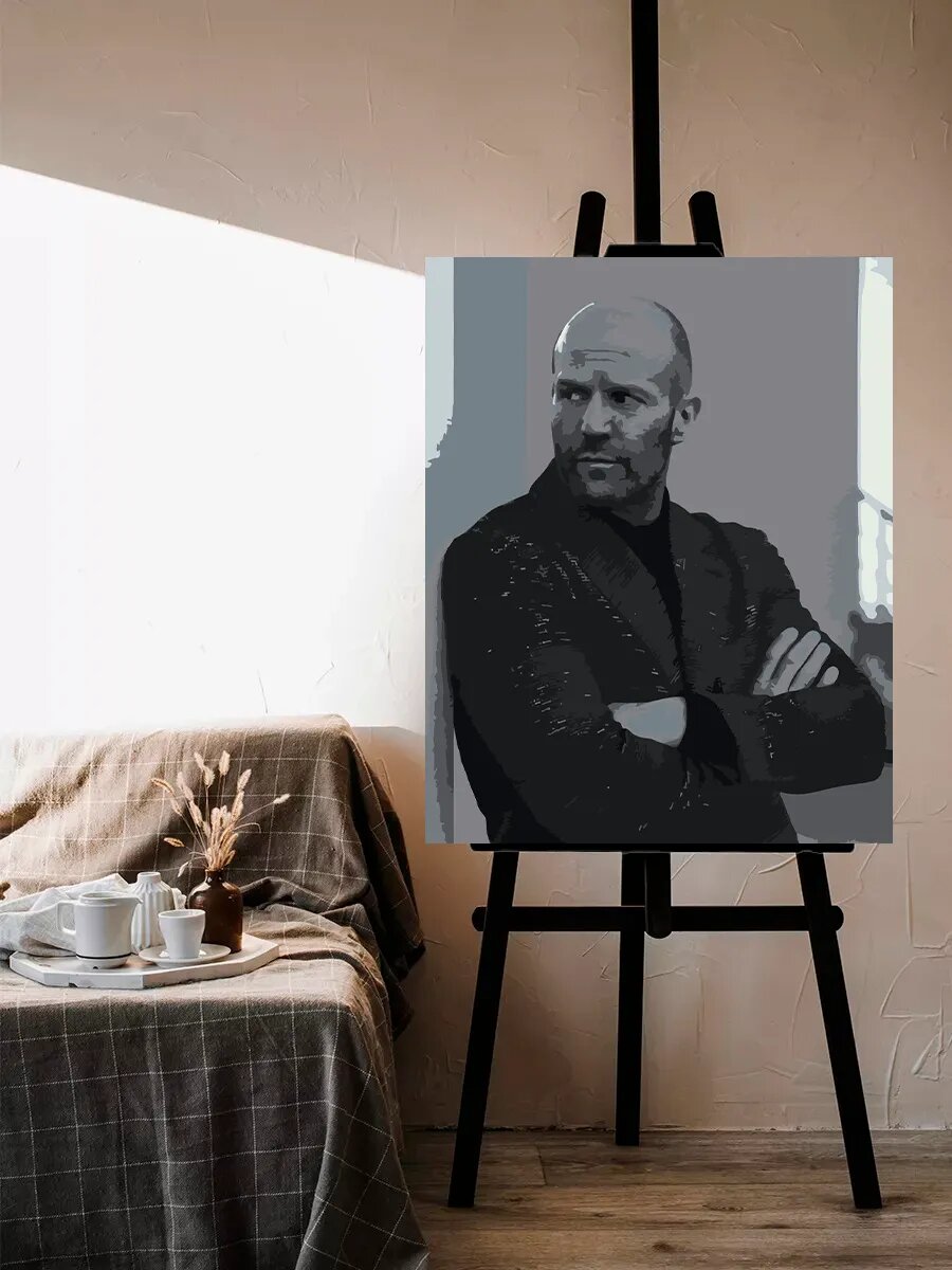 Картина по номерам Jason Statham Актер Джейсон Стэтхэм