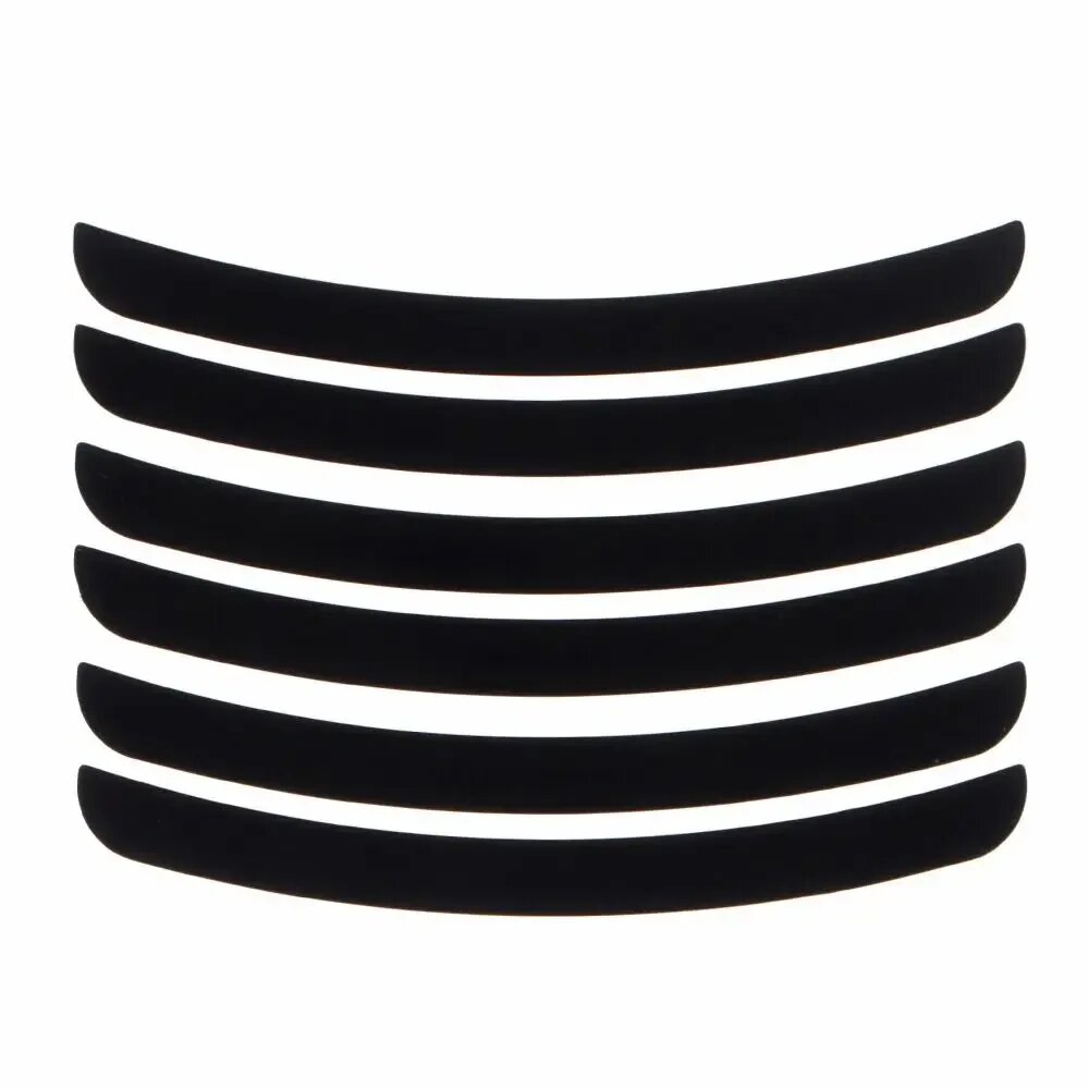 Силиконовые накладки для завивки ресниц, Black, 3 пары