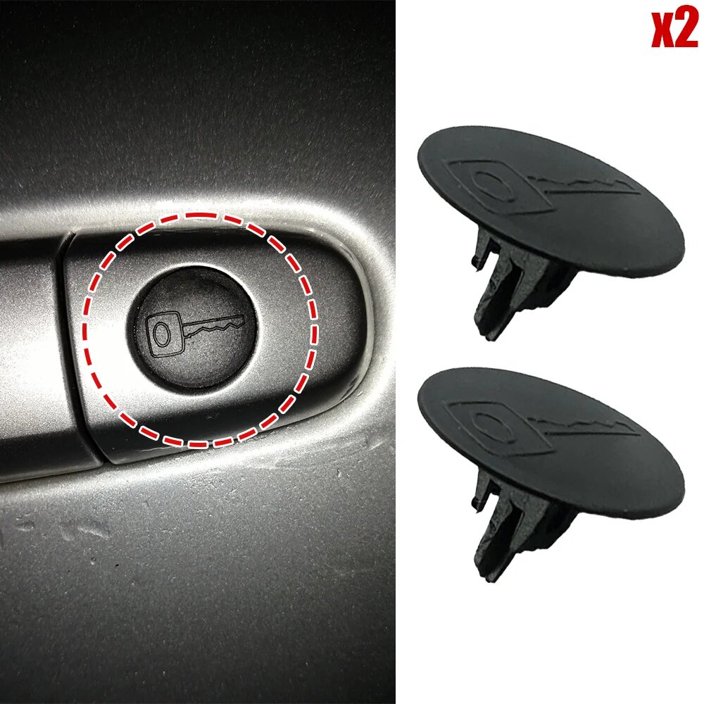2 шт. для Chevrolet Lacetti SW, автоматический дверной замок, задняя дверь, отверстие для ключа, крышка, зажим, защитная застежка, черный