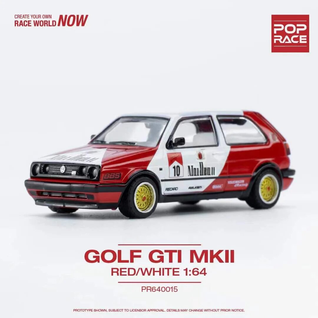 TOMICA 1:64 Golf Crock Golf GTI Mk2 Красный металлический автомобиль S3-02