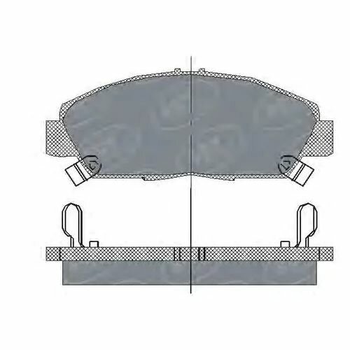 Колодки тормозные дисковые Sct SP203