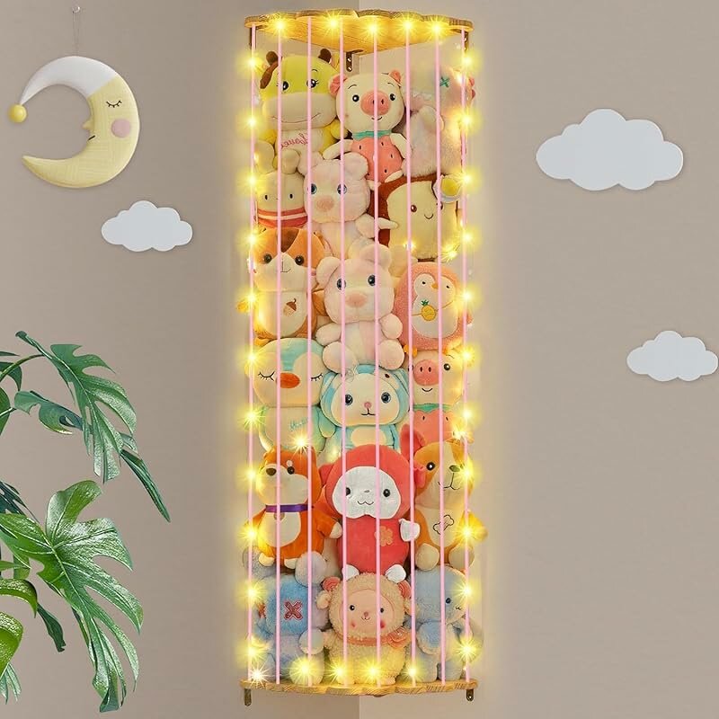 Органайзер для хранения мягких игрушек с LED-подсветкой