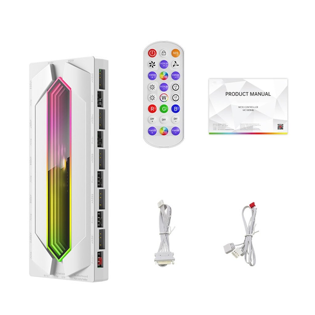 Контроллер ARGB 4Pin PWM 5V 3Pin Вентилятор охлаждения ARGB для компьютера Корпус ПК Шасси Радиаторы Концентраторы вентиляторов ARGB