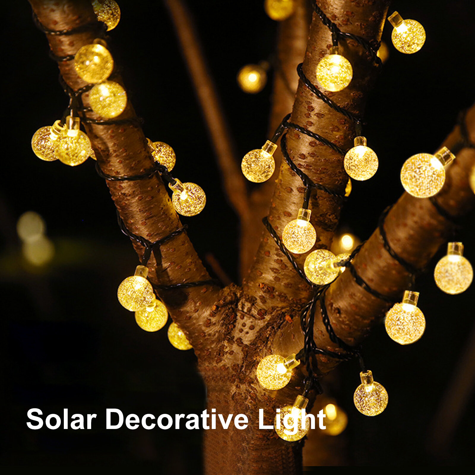 Солнечный пузырь шар свет гирлянда светодиодный хрустальный шар фонарь уличный сад настенный светильник для деревьев газонный фонарь
