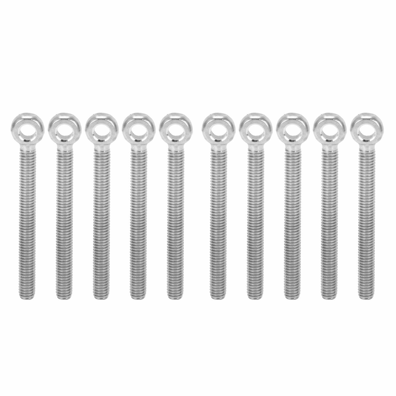 10 шт. рым-болтов из нержавеющей стали 304 M6x60, крючки для затягивания соединения