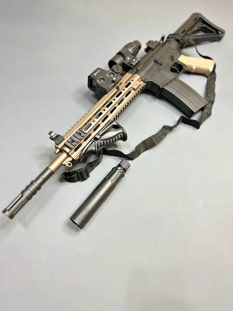 Автомат M416, AR15 скорострельный стреляет орбизами.