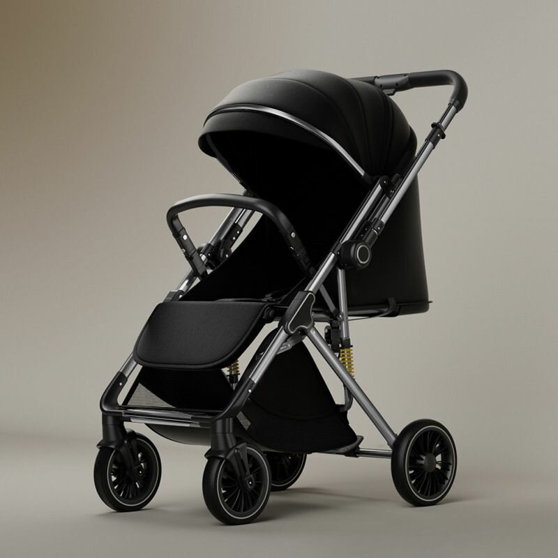 Детская коляска, сидеть/лежать/складываться двусторонняя легкая складная коляска 0-6 лет