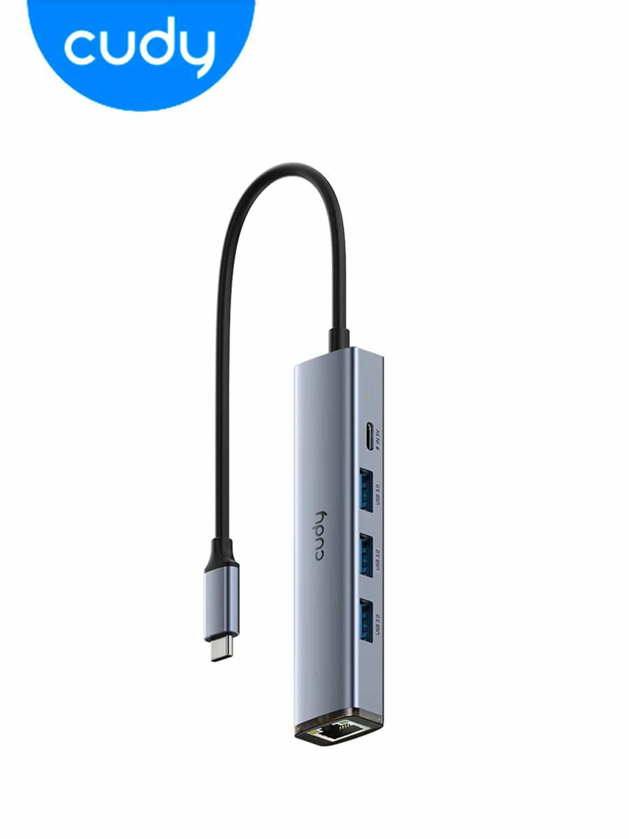 Концентратор Cudy UH605 USB-A 5 в 1 с гигабитным портом Ethernet