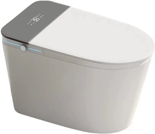 Электронный унитаз-биде напольный Ceruttispa Ester Smart CT10617 импульсный, безободковый, торнадо, с сиденьем микролифт, белый