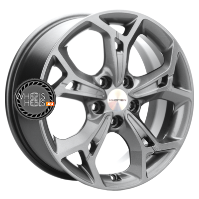 Диск автомобильный литой Khomen Wheels KHW1702 (Optima/Tucson) 17x7 5x114.3 et51 dia67.1 Gray