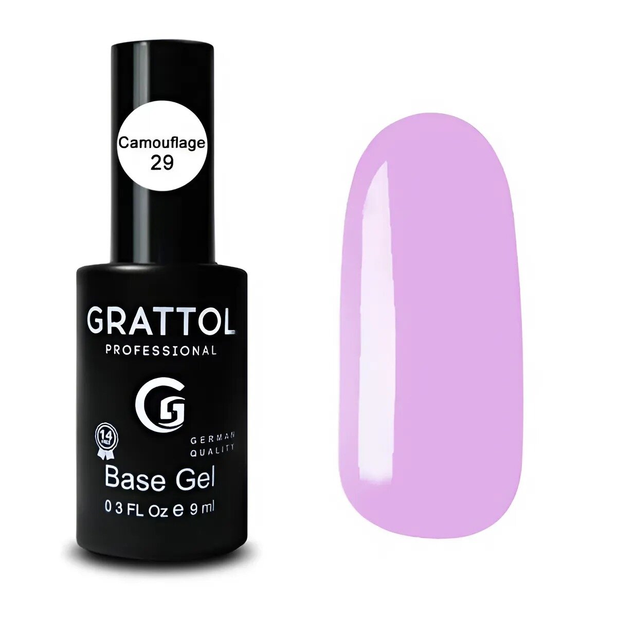 Grattol Rubber Base Camouflage 29 - База для ногтей камуфлирующая, 9 мл