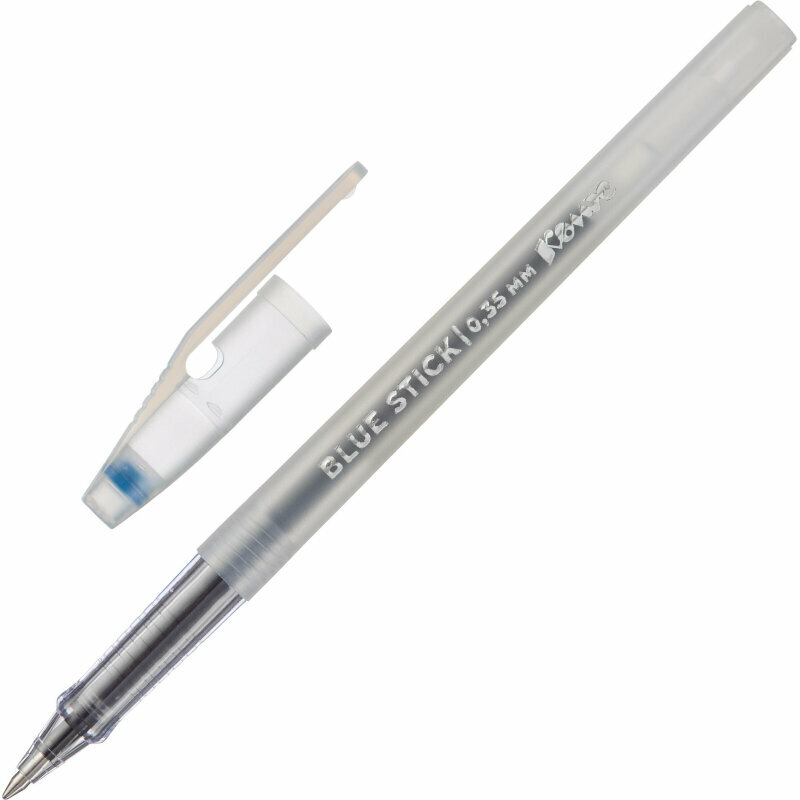 Ручка гелевая неавтомат. Комус Blue Stick синяя,0,35мм, тонир. корп, Россия, 1886423