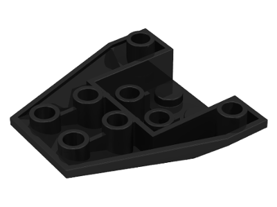 Wedge 4 x 4 Triple Inverted with Connections between 2 Studs, 4855 Black U