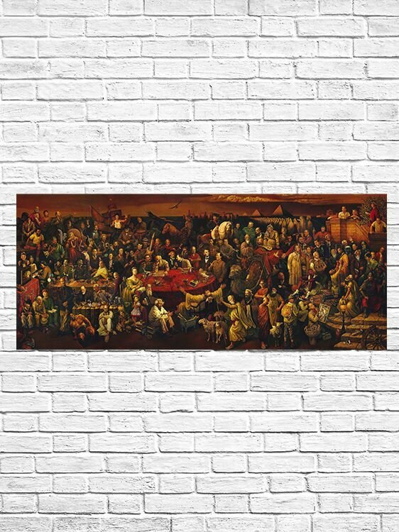 Картина интерьерная на холсте 70 х 30 см для дома, квартиры, кафе, ресторана, дачи.